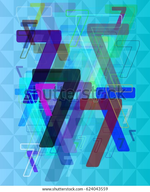 Number 7 Art Template Stock Vector (Royalty Free) 624043559 | Shutterstock