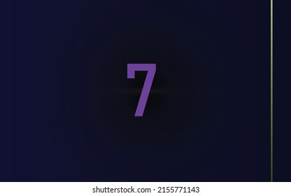 Number 7 Gradient Background Abstract Stock Vector (Royalty Free ...