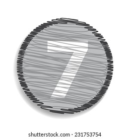 Number 7 Icon Stock Vector (Royalty Free) 231753754 | Shutterstock