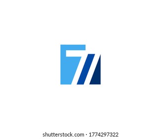 Number 7 Logo Design Concept Stock Vector (Royalty Free) 1774297322 ...