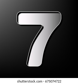 Number 7 Sign Design Template Element Stock Vector (Royalty Free ...