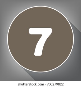 Number 7 Sign Design Template Element Stock Vector (Royalty Free ...