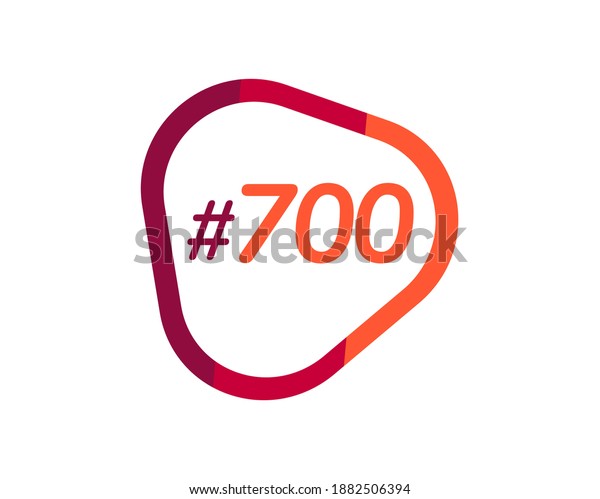 Number 700 Image Design 700 Logos Stock Vector (Royalty Free ...