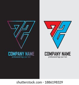 Number 72 Logo Design Template Vector Stock Vector (Royalty Free ...