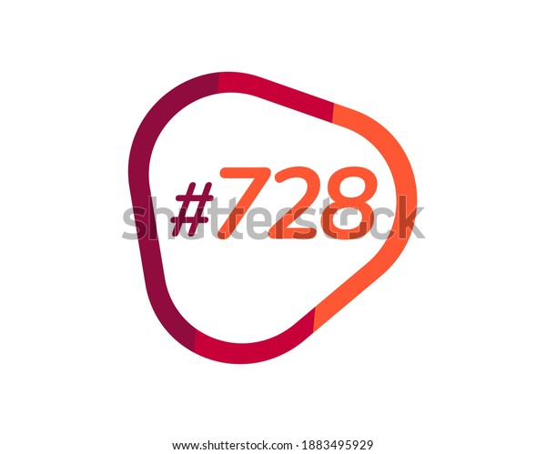 Number 728 Image Design 728 Logos Stock Vector (Royalty Free ...