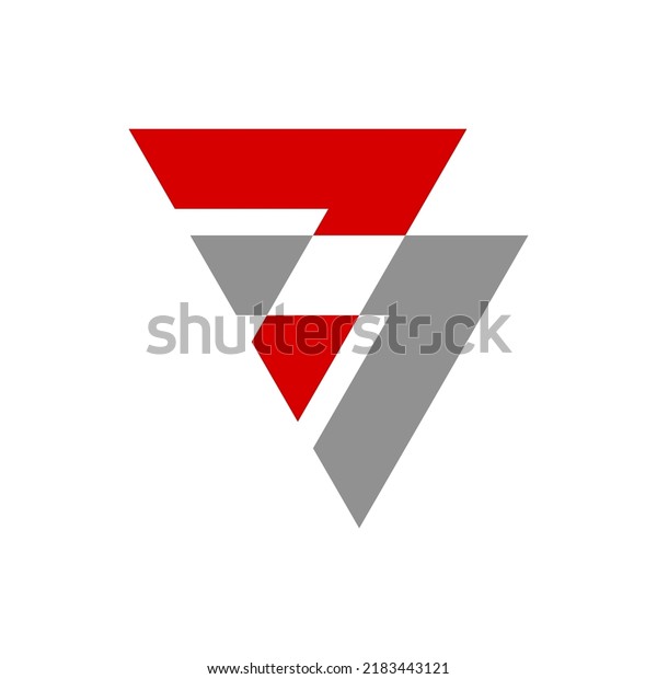 Number 77 Logo Design Company Business Stock Vector (Royalty Free ...
