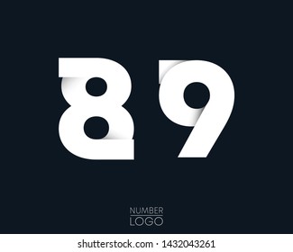 Number 8 9 Template Logo Design Stock Vector (Royalty Free) 1432043261 ...