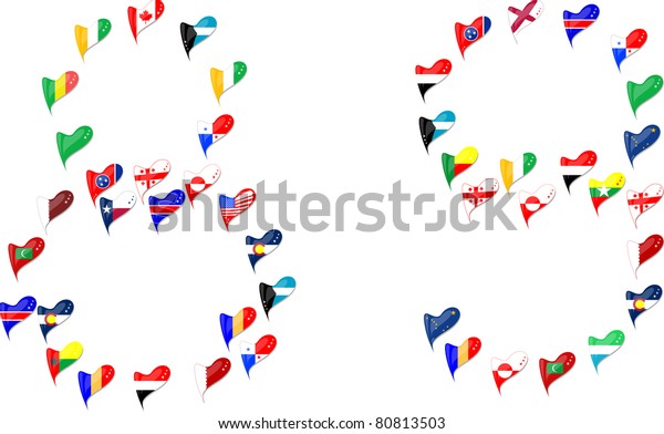 Number 8 9 World Country Flags Stock Vector (Royalty Free) 80813503 ...