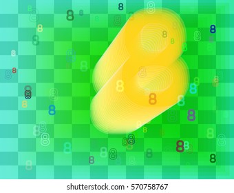 Number 8 Design Template Stock Vector (Royalty Free) 570758767 ...