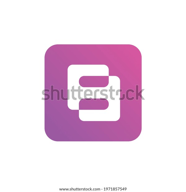 Number 8 Letter B Logo Design Stock Vector (Royalty Free) 1971857549 ...