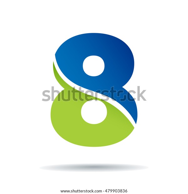 Number 8 Logo Icon Design Template Stock Vector (Royalty Free) 479903836