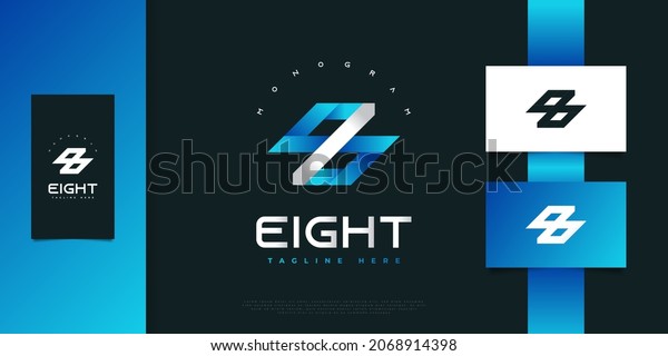 Number 8 Logo Icon Infinite Concept Stock Vector (Royalty Free ...