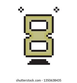 Number 8 Pixel Art Stock Vector (Royalty Free) 1350638435 | Shutterstock