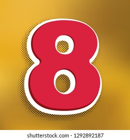 Number 8 Sign Design Template Element Stock Vector (Royalty Free ...