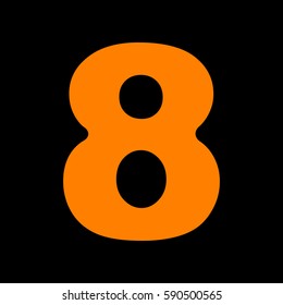 Number 8 Sign Design Template Element Stock Vector (Royalty Free) 590500565