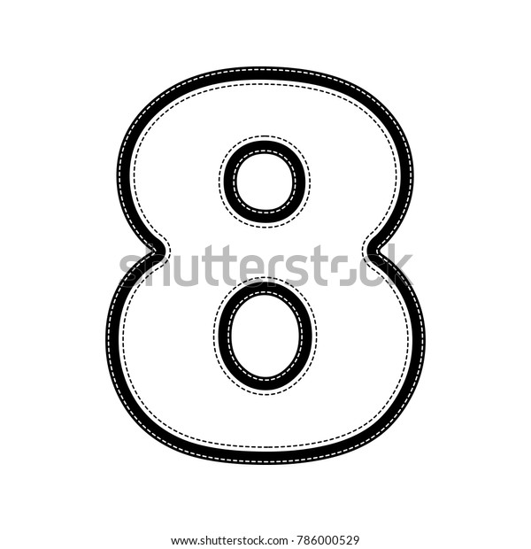 Number 8 Sign Design Template Element Stock Vector (Royalty Free ...