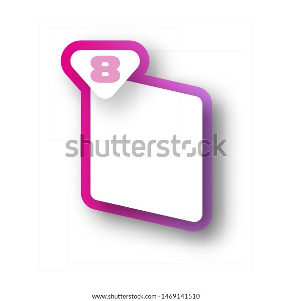 Number 8 Vector Font Alphabet Modern Stock Vector (Royalty Free ...