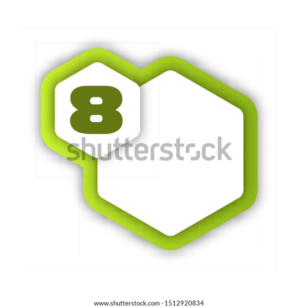 Number 8 Vector Font Alphabet Modern Stock Vector (Royalty Free ...