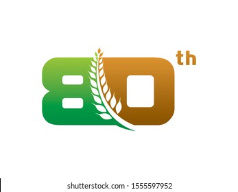 Number 80 Logo Symbol Template Design Stock Vector (Royalty Free ...