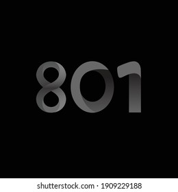 Number 801 Gradient Icon Design Stock Vector (Royalty Free) 1909229188 ...