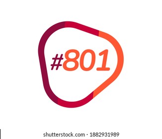 Number 804 Image Design 804 Logos Stock Vector (Royalty Free ...