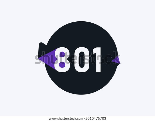 Number 801 Logo Icon Design Vector Stock Vector (Royalty Free ...