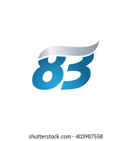 Number 83 Swoosh Design Template Logo: เวกเตอร์สต็อก (ปลอดค่าลิขสิทธิ์ ...