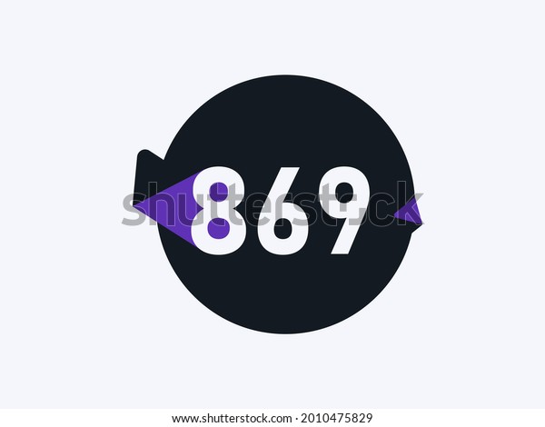 Number 869 Logo Icon Design Vector Stock Vector (Royalty Free ...