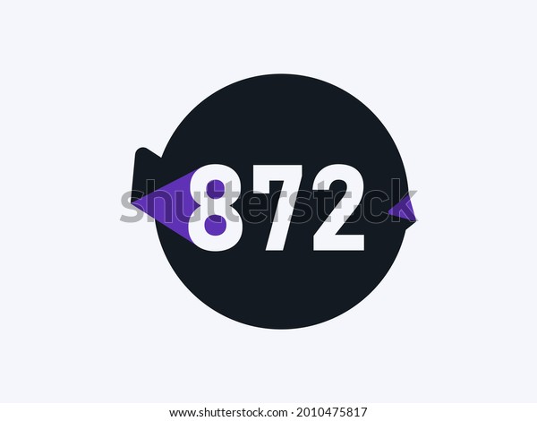 Number 872 Logo Icon Design Vector Stock Vector (Royalty Free ...