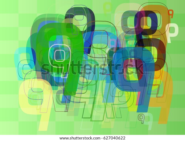 Number 9 Art Background Stock Vector (Royalty Free) 627040622 ...
