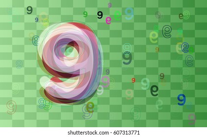 Number 9 Idea Art Stock Vector (Royalty Free) 607313771 | Shutterstock