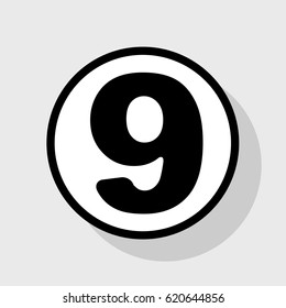 Number 9 Sign Design Template Element Stock Vector (Royalty Free ...