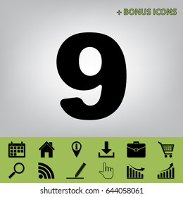 Number 9 Sign Design Template Element Stock Vector (Royalty Free ...