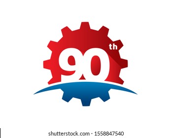 Number 90 Logo Symbol Template Design Stock Vector (Royalty Free ...
