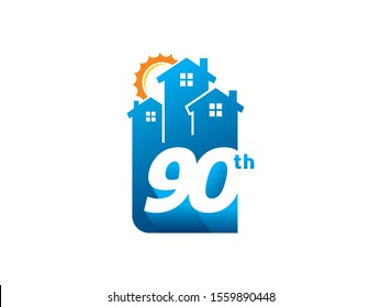 Number 90 Logo Symbol Template Design Stock Vector (Royalty Free ...