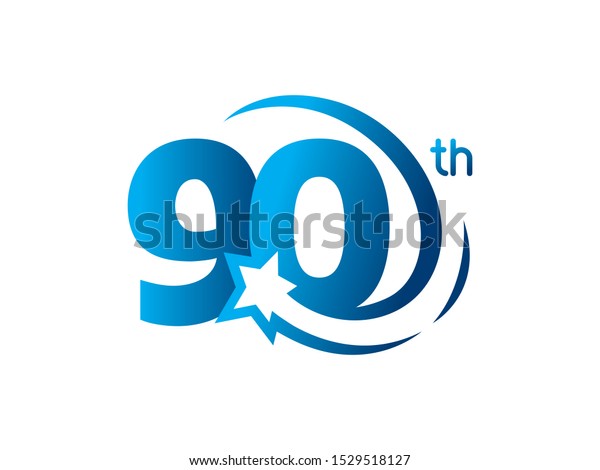 「Number 90 Logo Symbol Template Design」のベクター画像素材（ロイヤリティフリー） 1529518127 ...