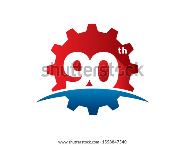Number 90 Logo Symbol Template Design Stock Vector (Royalty Free ...