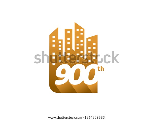Number 900 Logo Symbol Template Design Stock Vector (Royalty Free ...