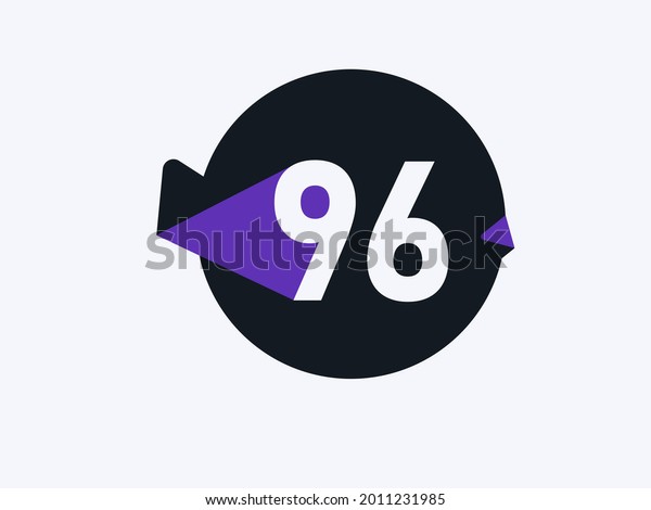 Number 96 Logo Icon Design Vector Stock Vector (Royalty Free ...