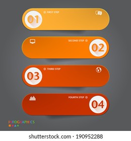 Number Banners Template Graphic Website Layout Stock Vector (Royalty ...