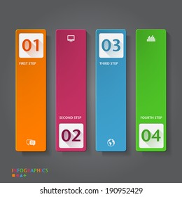Number Banners Template Graphic Website Layout Stock Vector (Royalty ...