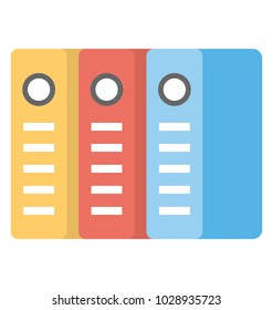 Number Box Files Archive Folder Flat Stock Vector (Royalty Free ...