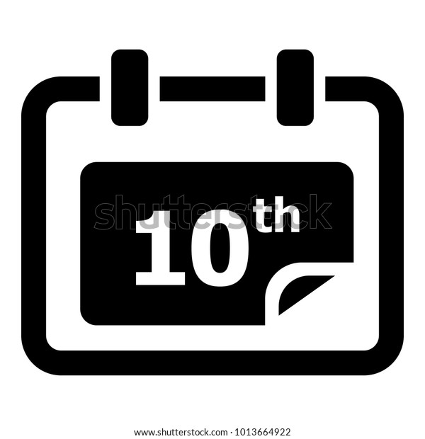 Number Calendar Icon Simple Illustration Number Stock Vector (Royalty ...