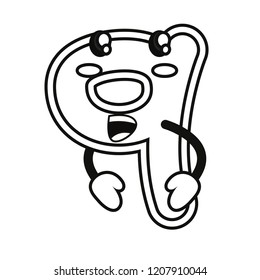 Number Cartoon On White Background Stock Vector (Royalty Free ...