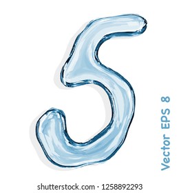 Abc Water Letter Small C Liquid Stock Illustration 97567316