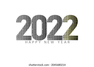 Number Design Year 2022 Black White Stock Vector (Royalty Free ...