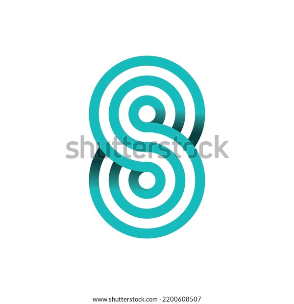 Number Eight Infinity Logo Design Company Stock Vector (Royalty Free ...