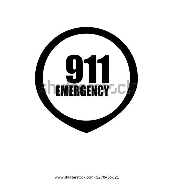 Number Emergency 911 Map Pindesigned Your Stock Vector (Royalty Free ...