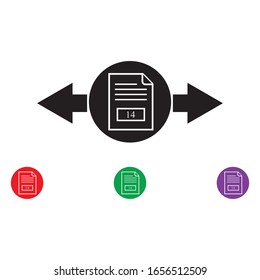 Number File Document Logo Icon Vector Stock Vector (Royalty Free ...