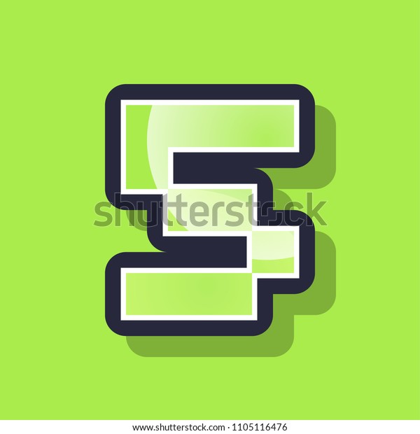 Number Five Colorful Pixel Art Number Stock Vector (Royalty Free ...